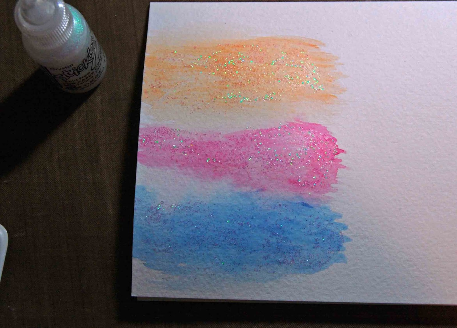 All that Stickles: Tips & Techniques Tuesday: Watercolors and Stickles ...