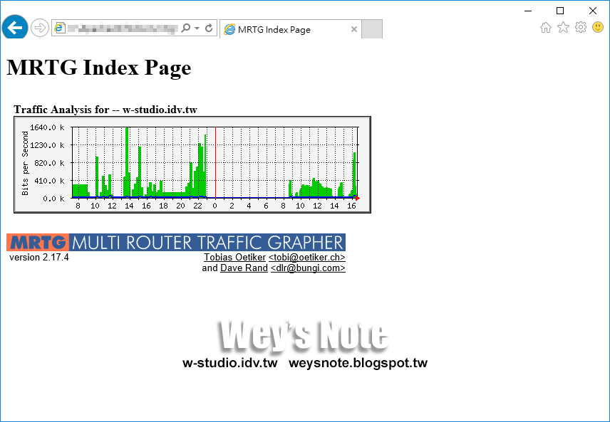 Wey's note: Windows 10 下使用 MRTG