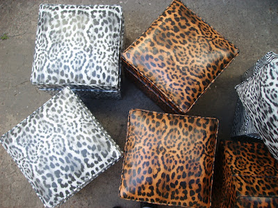 CONFORT DESIGN SILLONES: PUFF ANIMAL PRINT