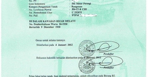 BOLEH KE LAMINATE GERAN TANAH ASAL?