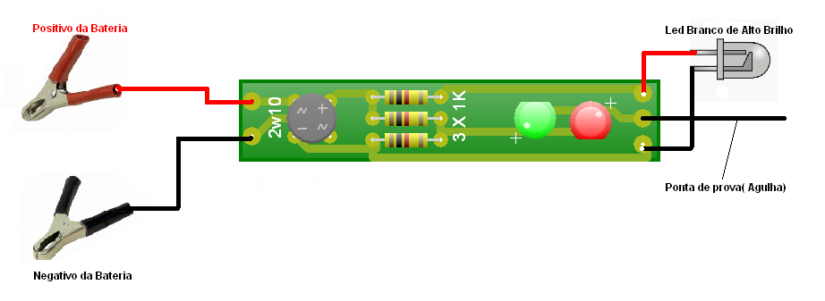 Eletrônica Descomplicada: Caneta De Polaridade Com Iluminação