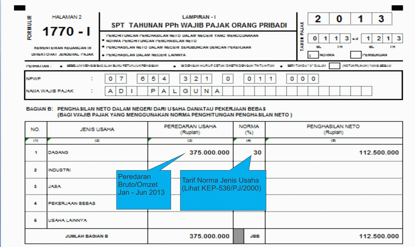 PETUNJUK PENGISIAN SPT TAHUNAN PPH 1770 - BIDIK PAJAK