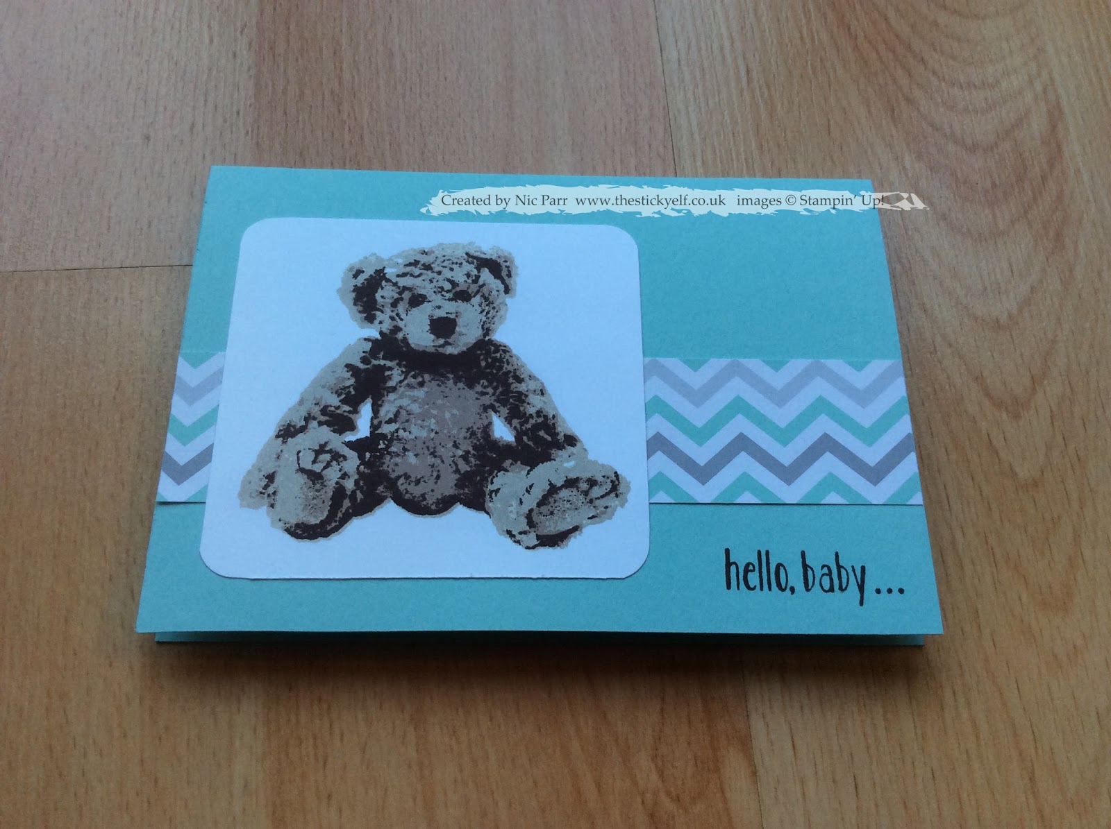The Sticky Elf: Baby Bear Card
