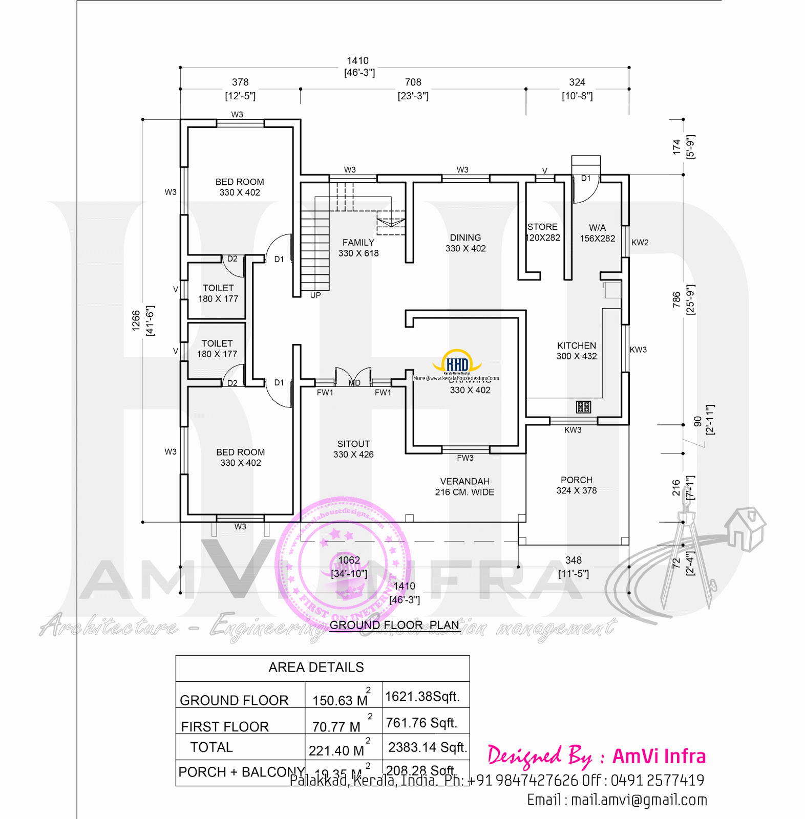 North Indian unique floor plan | keralahousedesigns