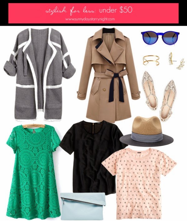 Stylish For Less: Under $50 |Sunny Days & Starry Nights