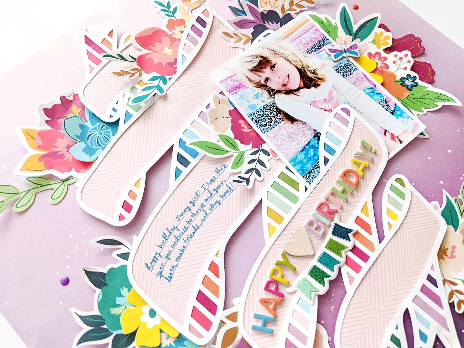 Happy Birthday Layout | Paige Taylor Evans