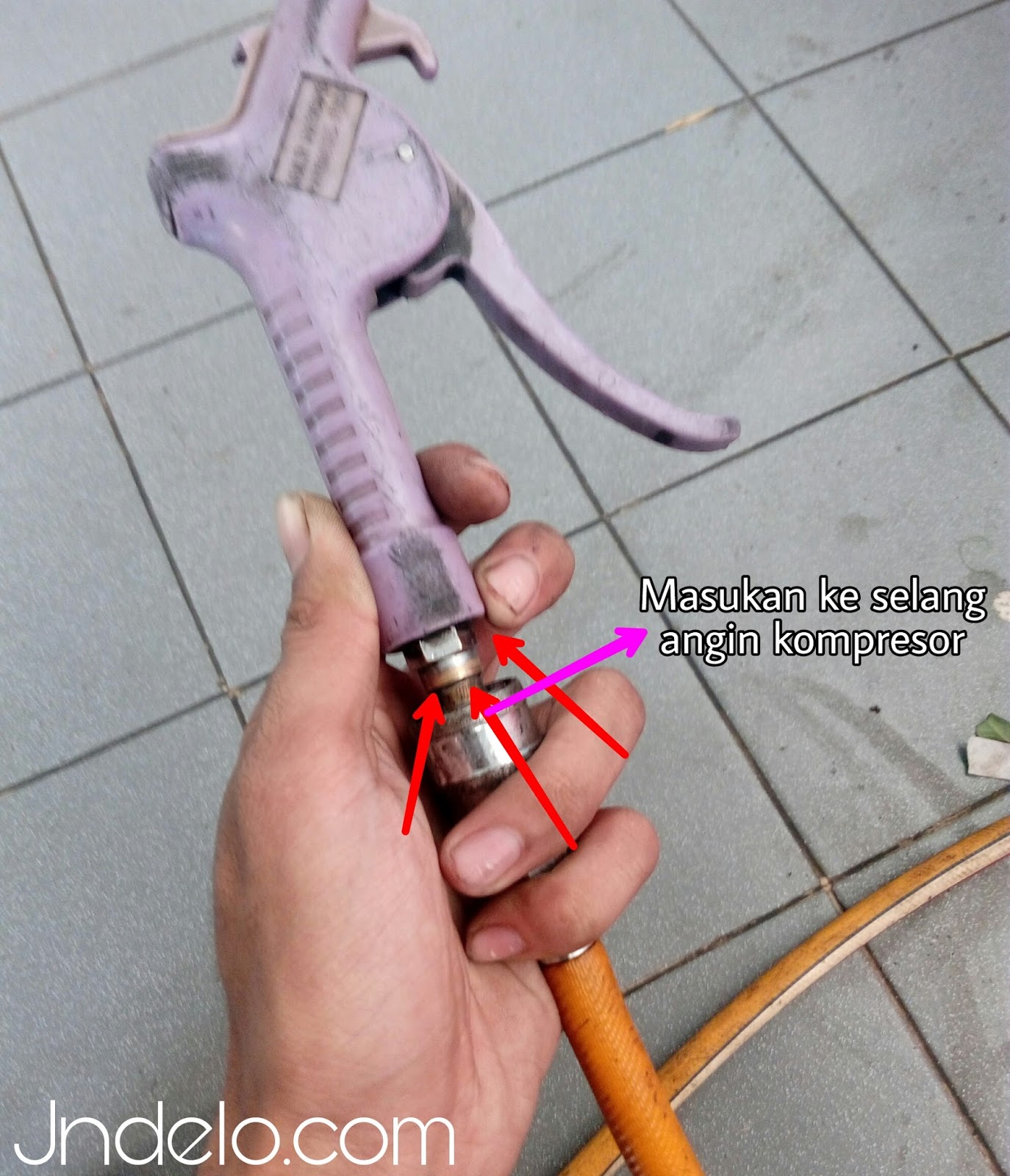 Air gun (semprot angin kompresor) dan penggunaanya