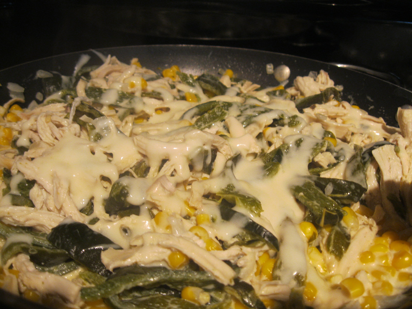 Cooking with Fire: Pollo con rajas poblanas / Chicken with poblano ...