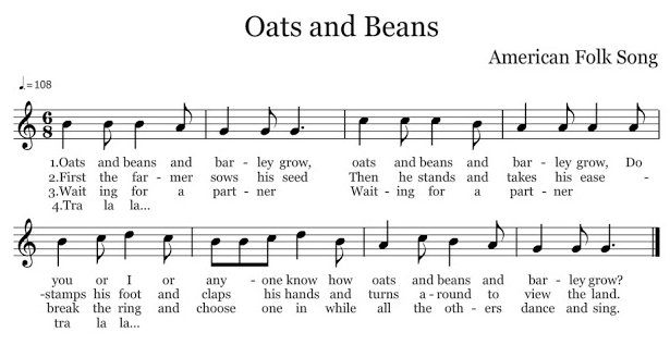 Barefoot Books- LadyD: Kindergarten Music: Oats, Peas, Beans and Barley ...