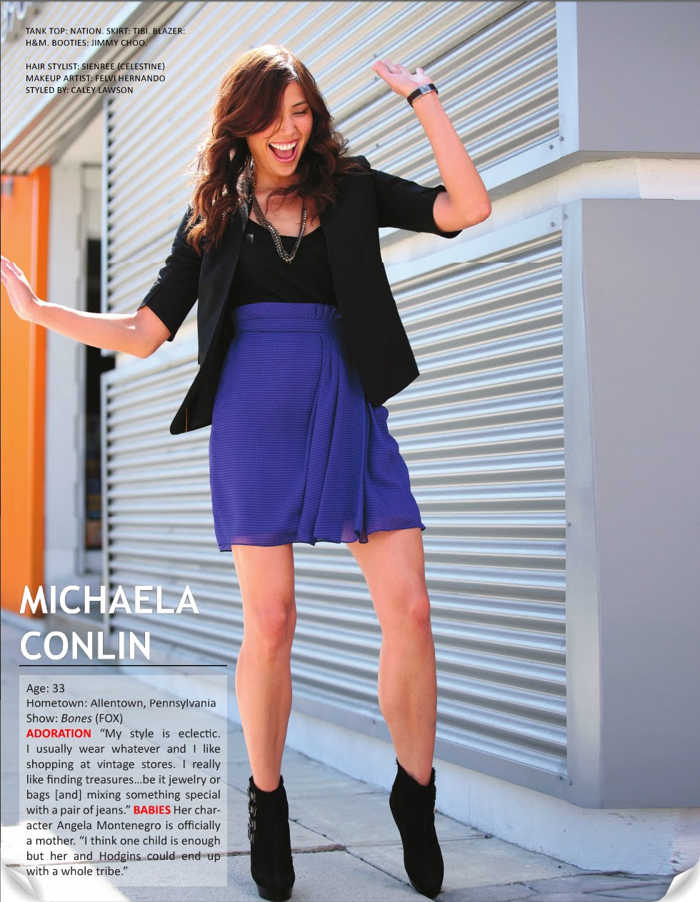 Michaela Conlin in Zooey Magazine’s Television Extravaganza | Bones ...