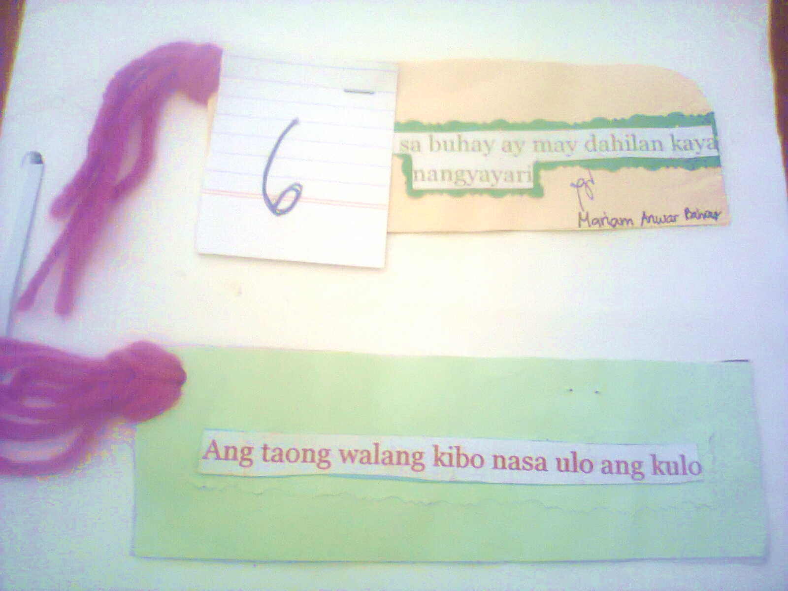 Project in Filipino k212: Bookmarks