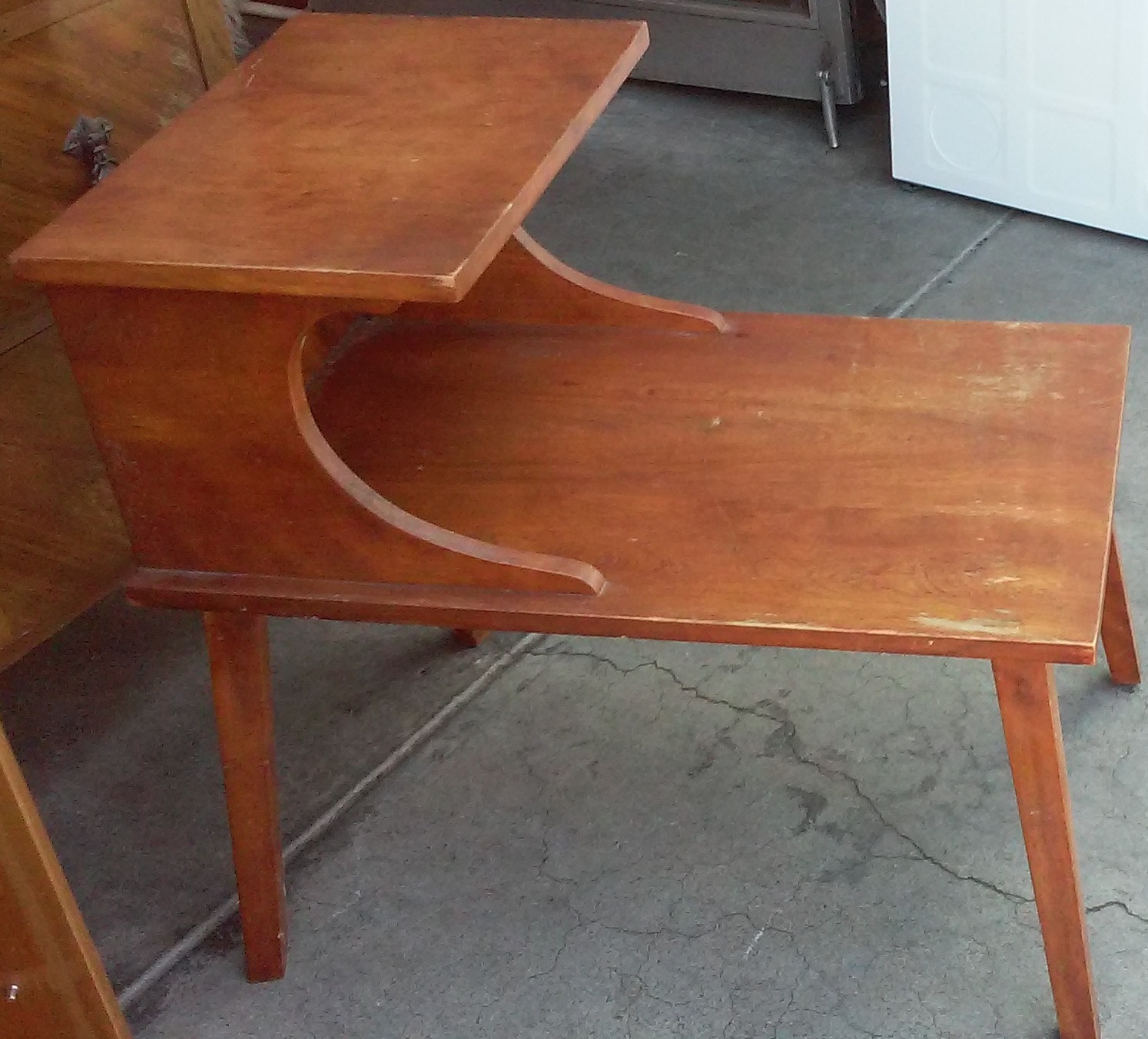 UHURU FURNITURE & COLLECTIBLES: SOLD Mid-Century Phone Table - $25