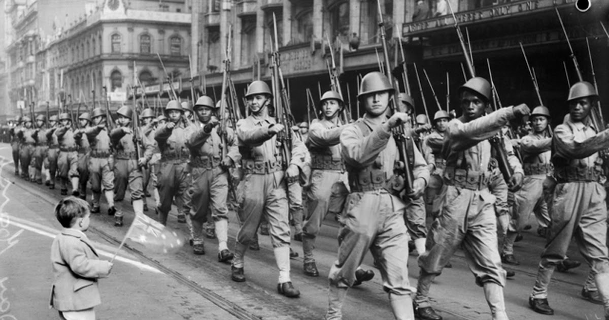 World War II Pictures In Details: KNIL Marching in Australia