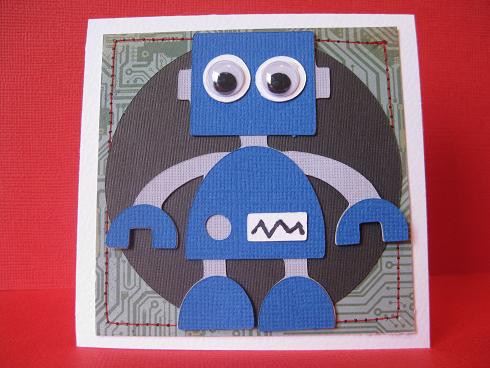 Carla's scrappy tales: Boy robot cards