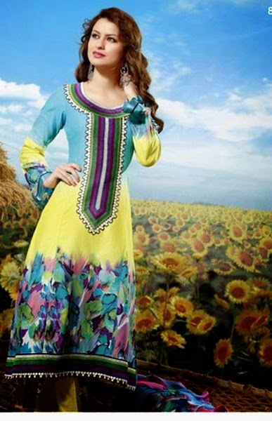 Two Color Shaded Dress Fashion for Girls- Multi Shade Dress Collection ...