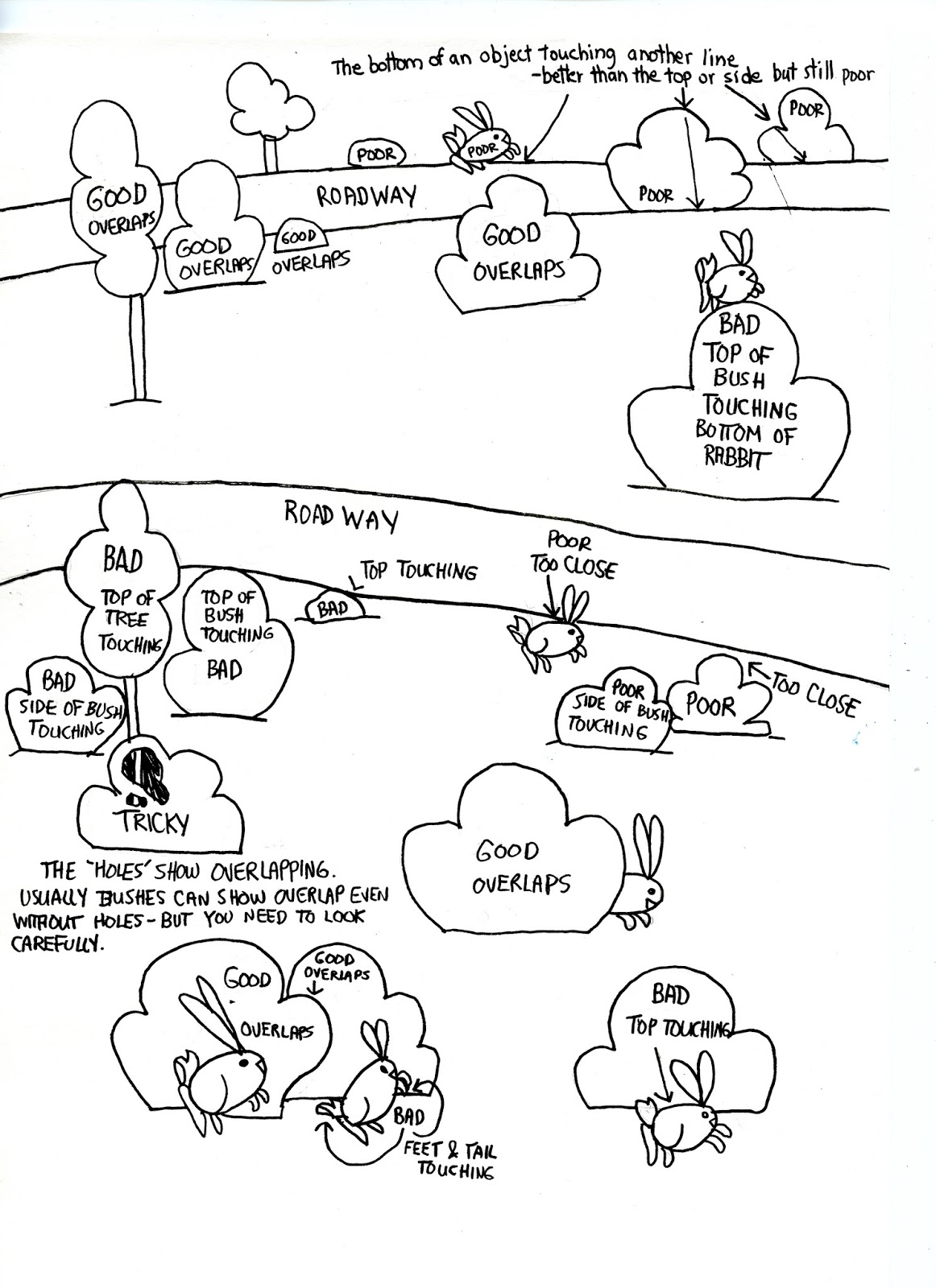 Touching Lines Versus Overlapping Fun & Easy Landscape Step-wisely #Fun ...