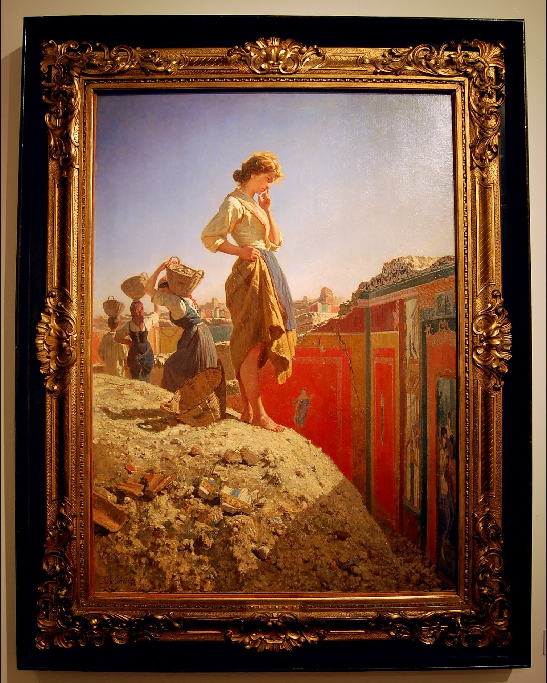 Vasto Gallery: Filippo Palizzi, “Gli scavi di Pompei", 1870.