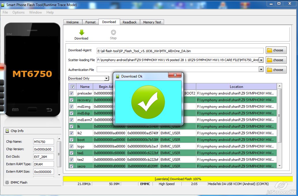 SYMPHONY Z9 FLASH FILE FRP REMOVE DONE (Z9_HW1_V9) MT6750 7.0 FIRMWARE ...