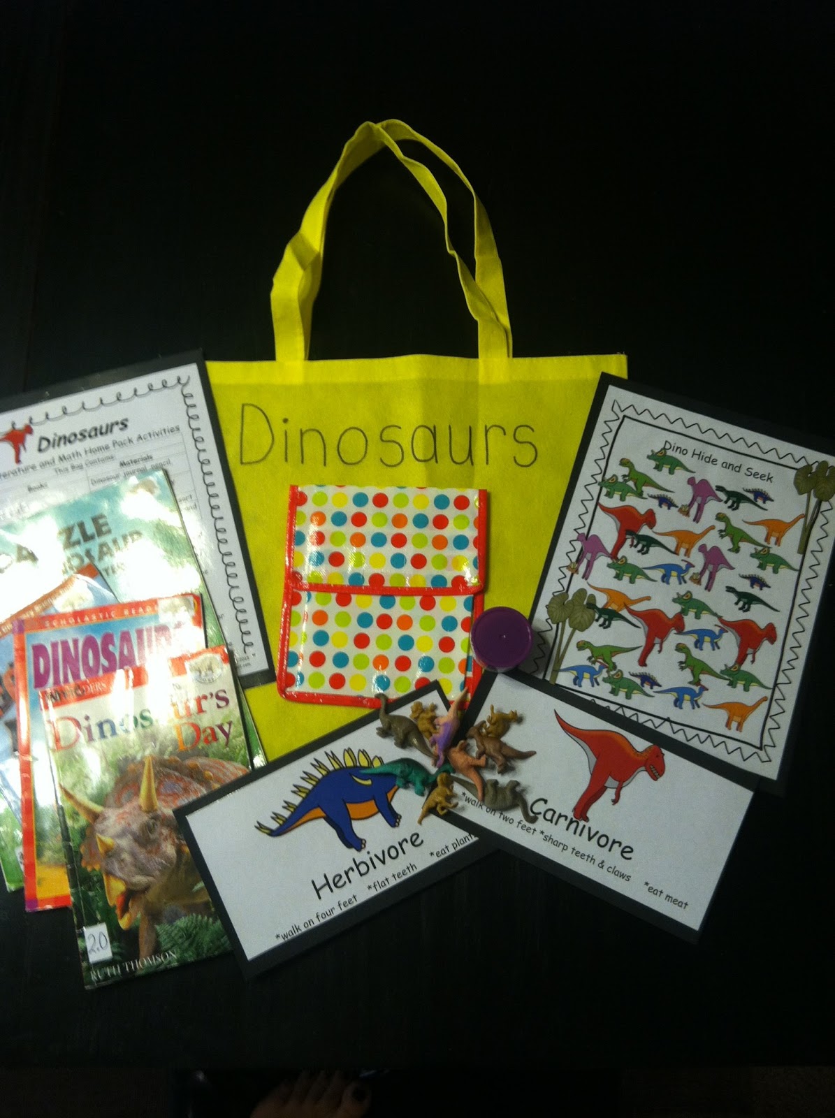 Ms. White's Kiddos: Literacy & Math Bags: Pack One