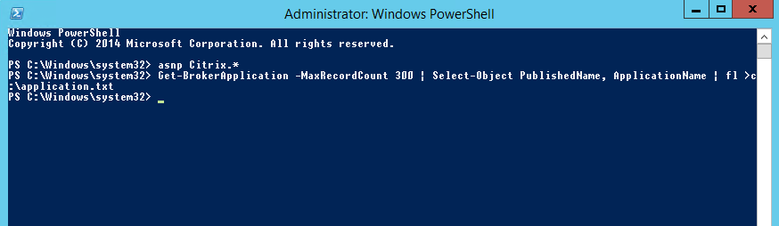 Export A List Of All Xenapp 7x Published Applications Via Powershell
