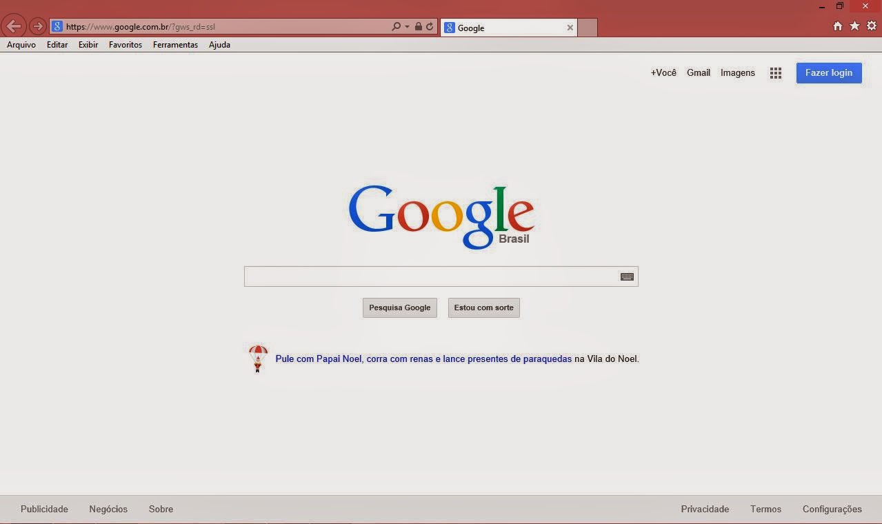 Como colocar o Google.com como página inicial ~ V7 EVOLUTION