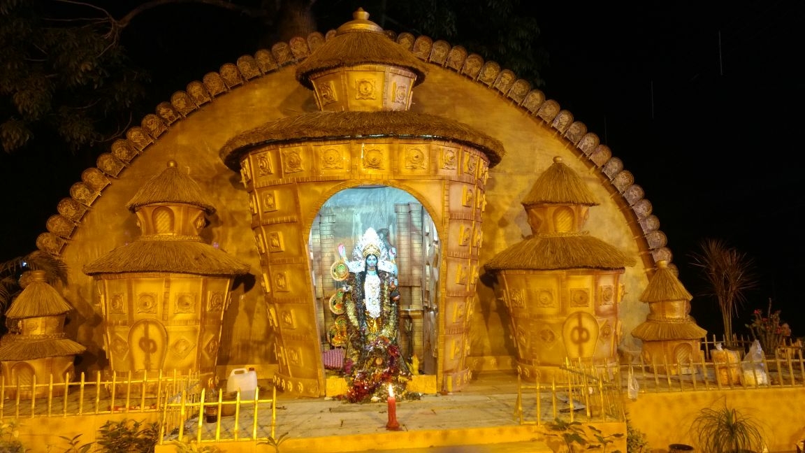 KOLKATA BLOG: Kali Puja Pandal Of Rural Bengal