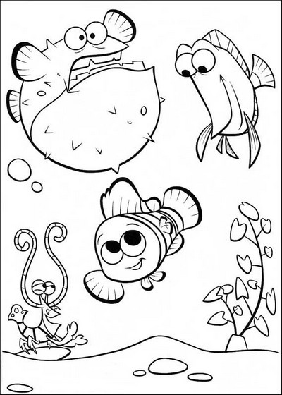 Girotondo di Bimbi: Disegni Nemo da colorare