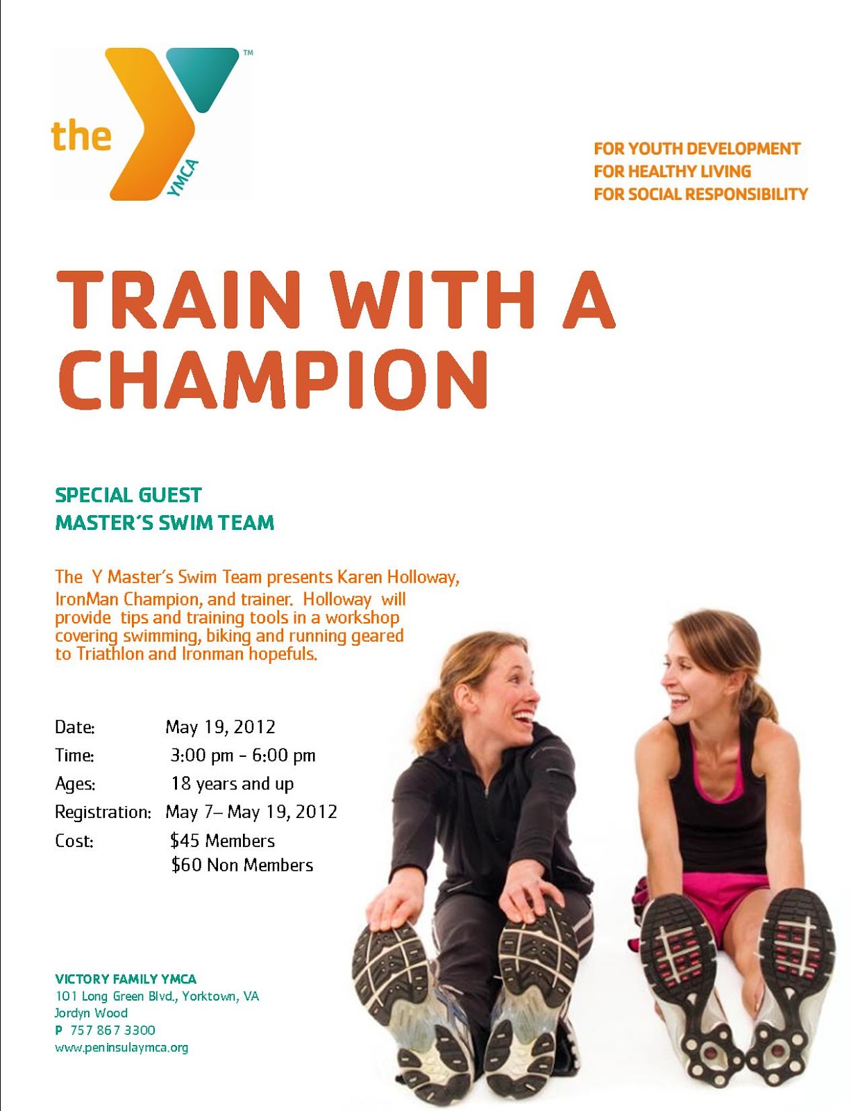 Victory YMCA Masters Swim Team: Train with a Champion: Triathlon ...