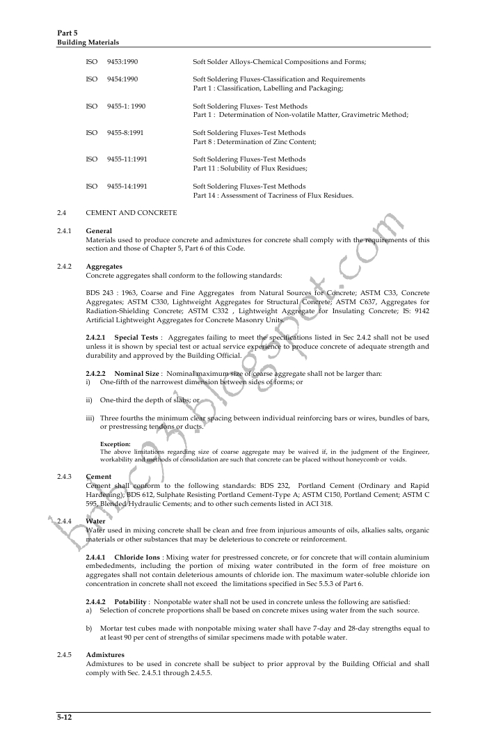 Bangladesh National Building Code: PART FIVE: Chapter 2: Building ...