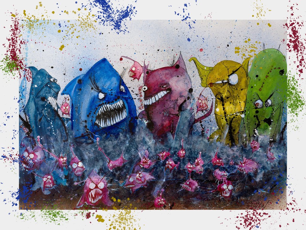 INSIDE THE ROCK POSTER FRAME BLOG: Joey Feldman Serene Sea The Titans ...