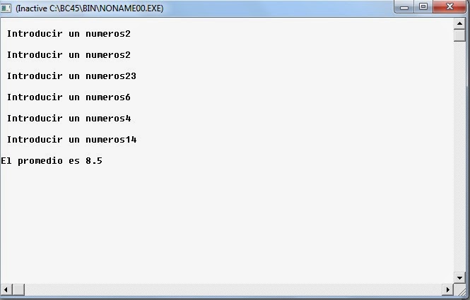 MANEJO DE TECNICAS DE PROGRAMACION : Programa que calcula el promedio ... MANEJO DE TECNICAS DE PROGRAMACION : Programa que calcula el promedio ...