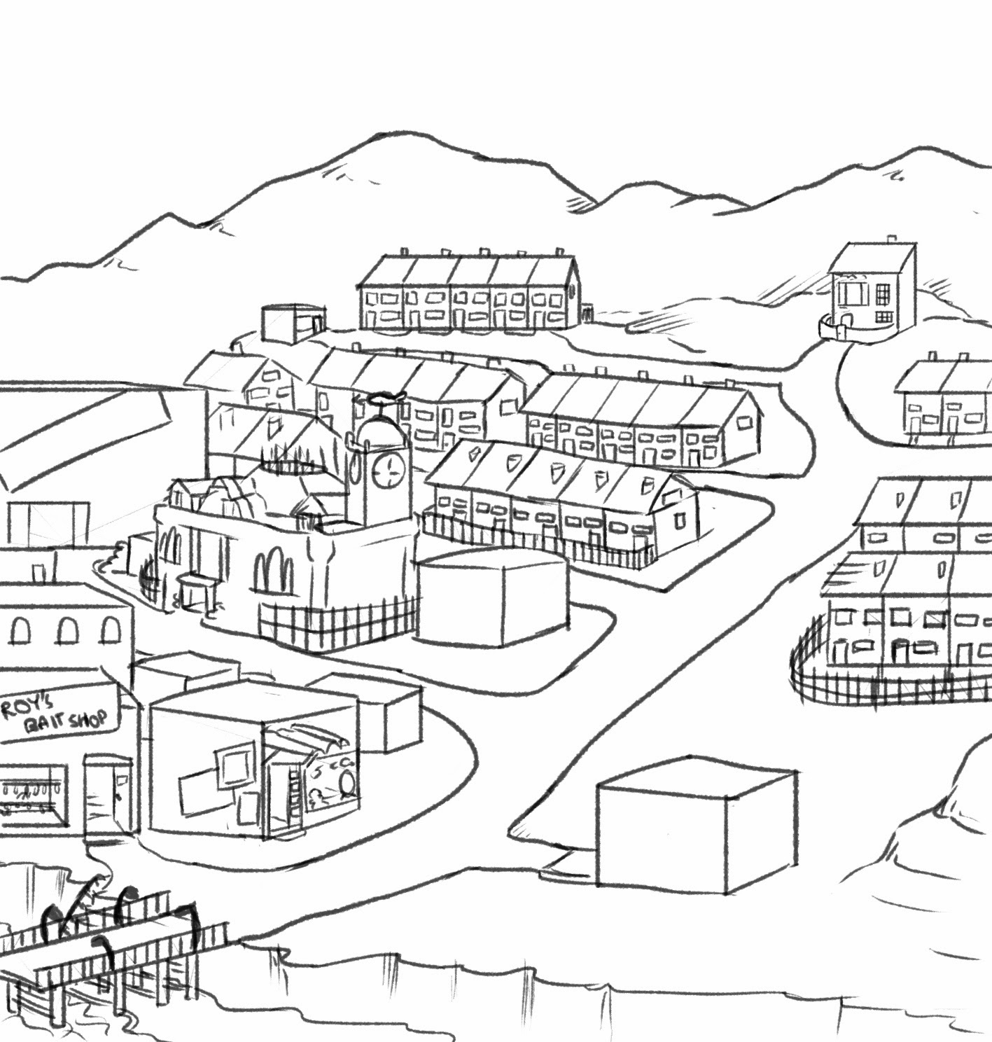 Patrycja Szypula's 3rd Year Production Blog: Concept of town: general ...