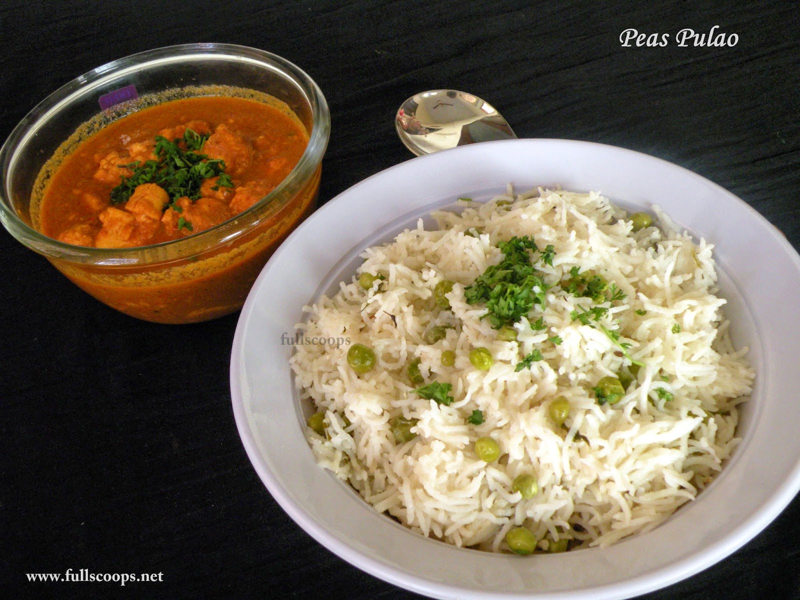 Peas Pulao / Matar Pulao / Pattani Sadam Recipe ~ Full Scoops - A food ...