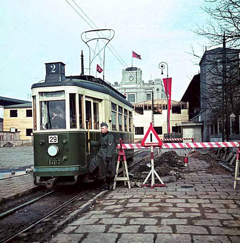 transpress nz: Lodz trams, Poland, WW2