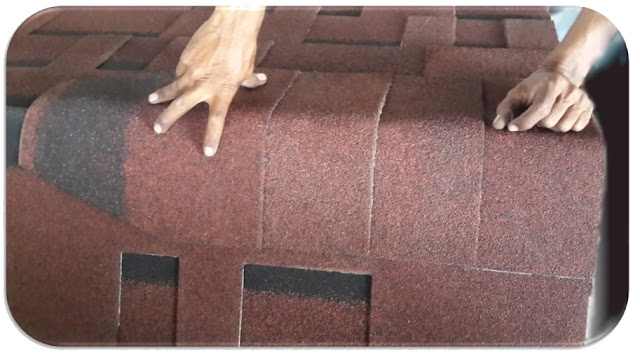 Pasang Nok / bubungan - ATAP ASPAL BITUMEN