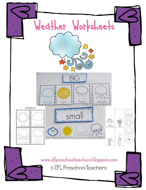 ESL/EFL Preschool Teachers: Weather Unit Resources for Preschool ESL