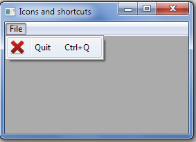 wxPython Icons and shortcuts Example | Tutorial101