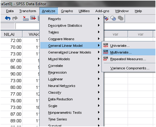 KONSEP ANALISIS MULTIVARIAT ANOVA (GLM ONE WAY MANOVA) DILENGKAPI ...