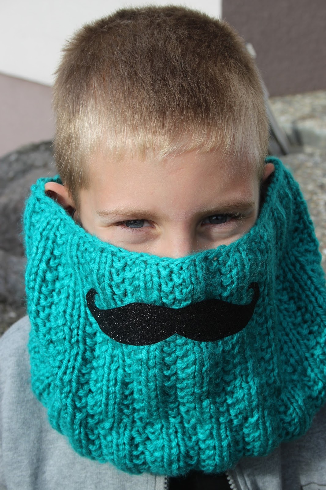 DIY Snood moustache