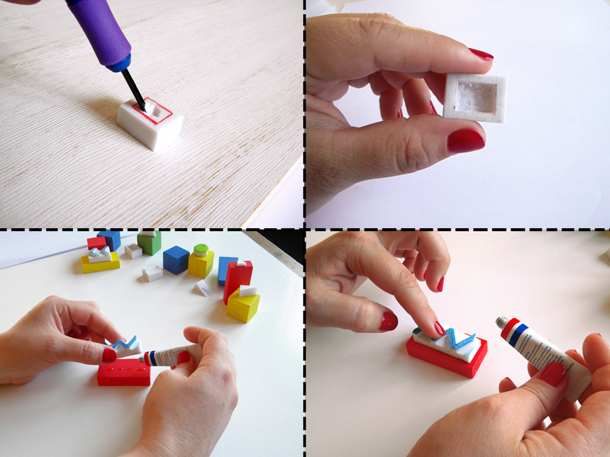 Geometric stamp tutorial - DiY