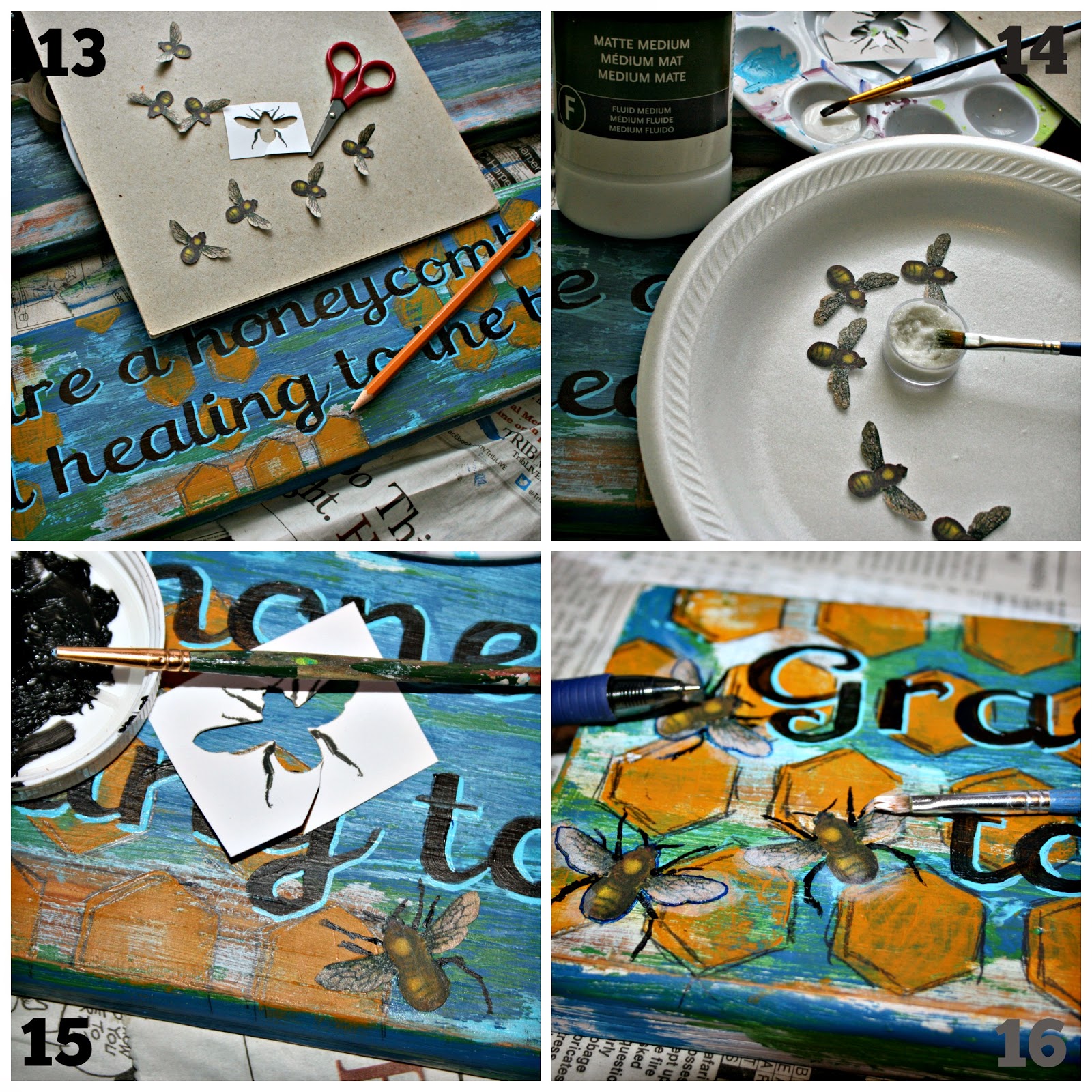 Artful Flourish: Art Sign Tutorial with Collage Elements