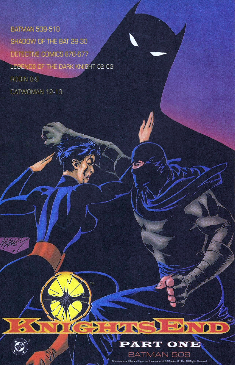 DC in the 80s: A collection of Knightfall house ads - 1993