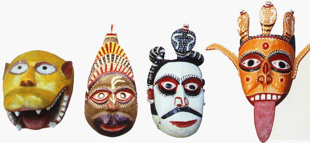 Handicrafts of India: Wooden Masks of West Bengal