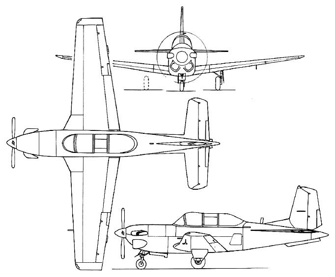 AIRPLANE SCALE MODELKIT: BEECHCRAFT T-34