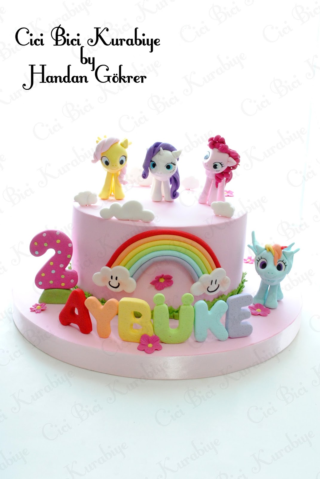 Cici Bici Kurabiye & Cupcake & Pasta İzmit: My Little Pony Temalı Pasta
