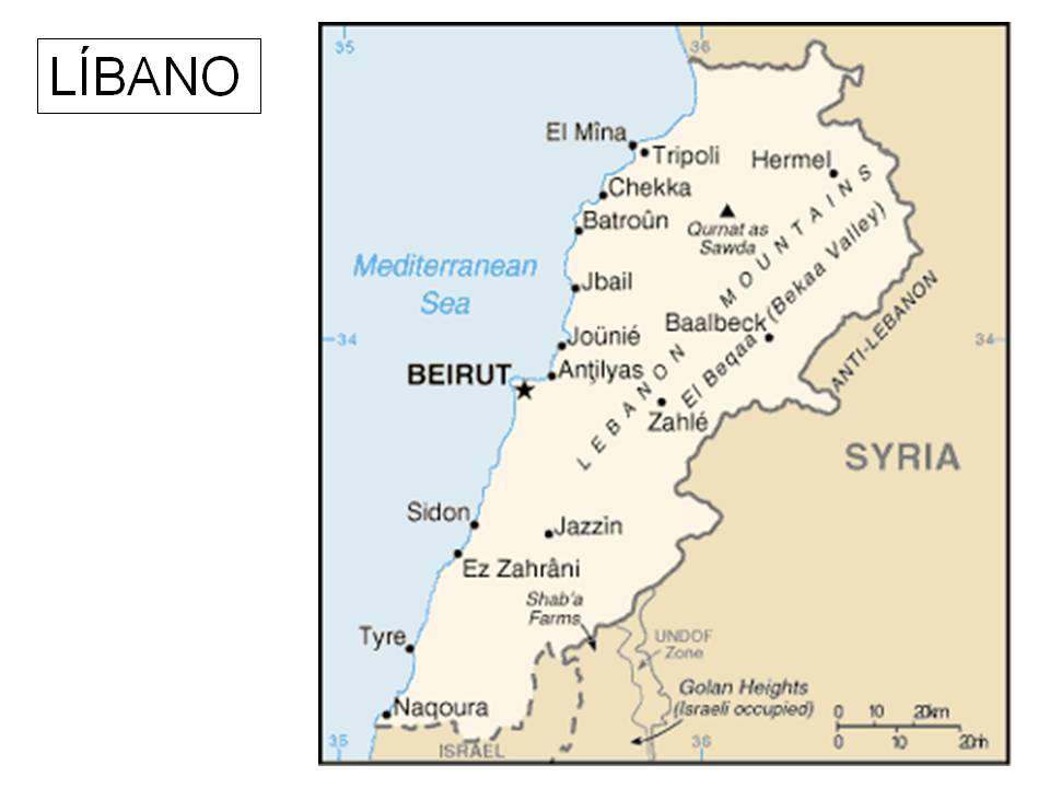 GEOGRAFÍA TURÍSTICA MUNDIAL: LÍBANO