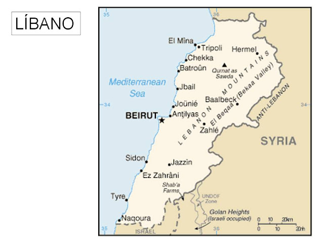GEOGRAFÍA TURÍSTICA MUNDIAL: LÍBANO
