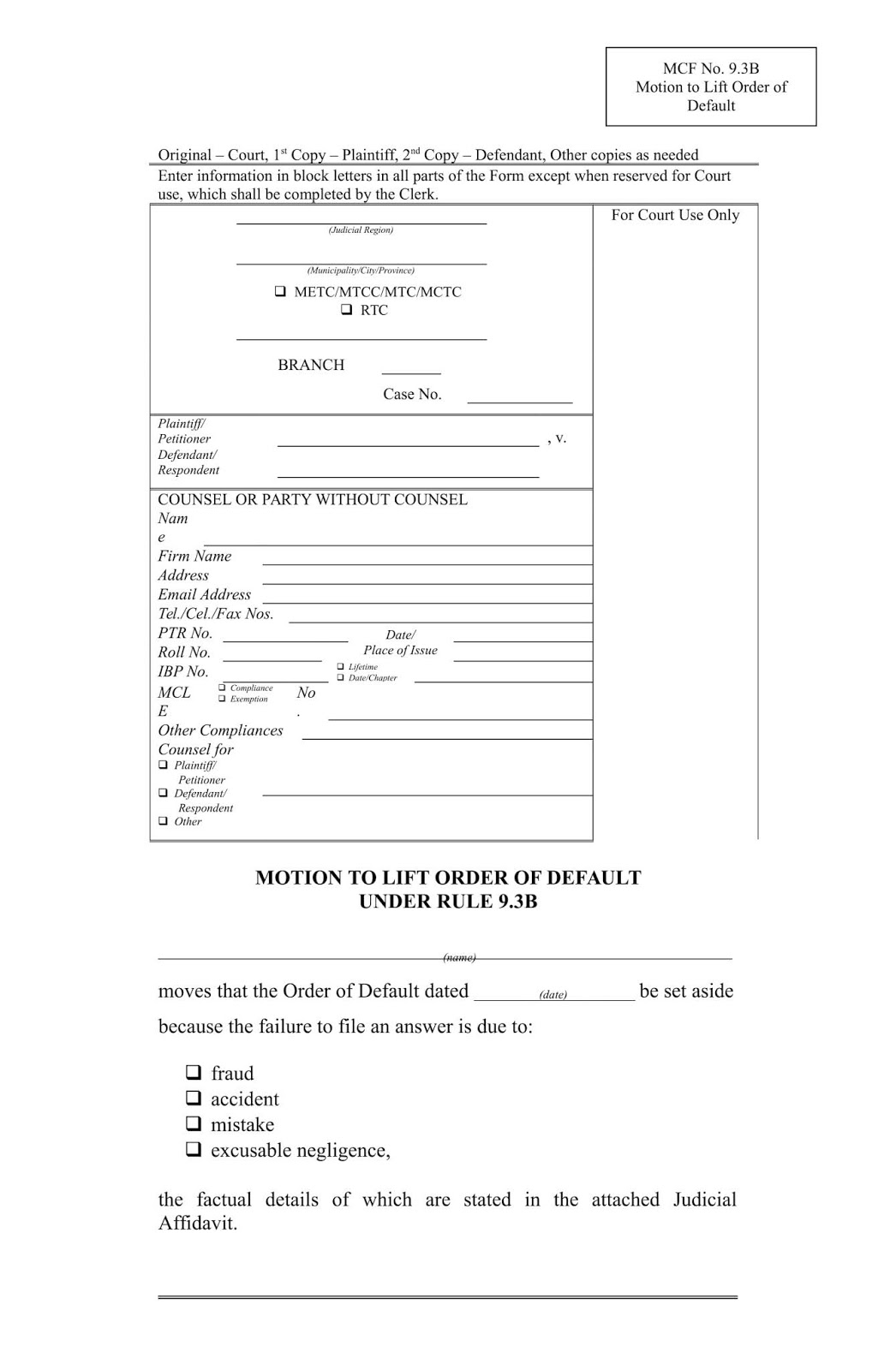 A Tired Future Attorney Motion To Lift Order Of Default a-tired-future-attorney-motion-to-lift-order-of-default
