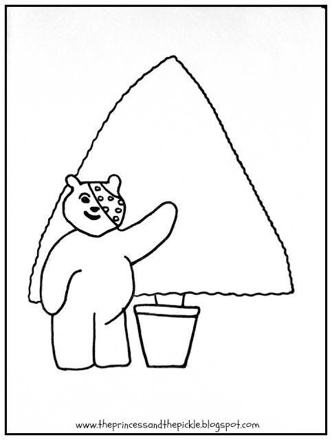 The Princess would like you to help Pudsey bear decorate his Christmas ...