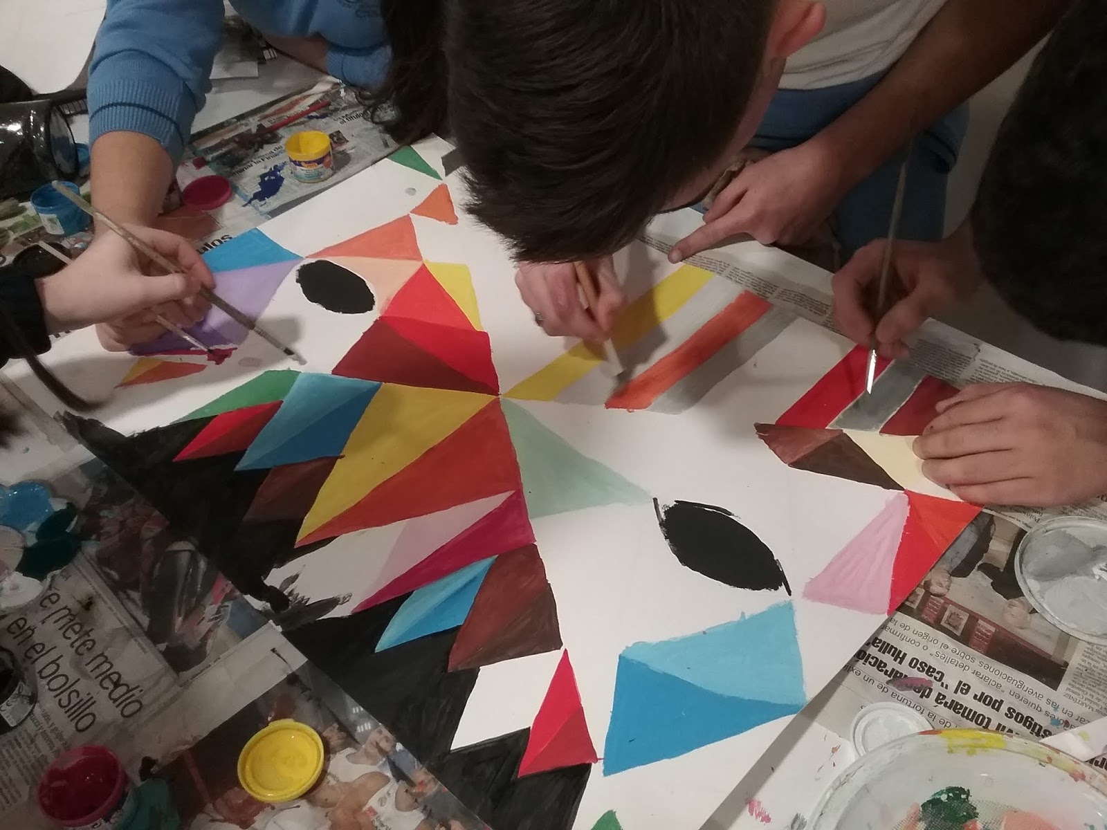 El blog de Plástica: Pintamos con tempera